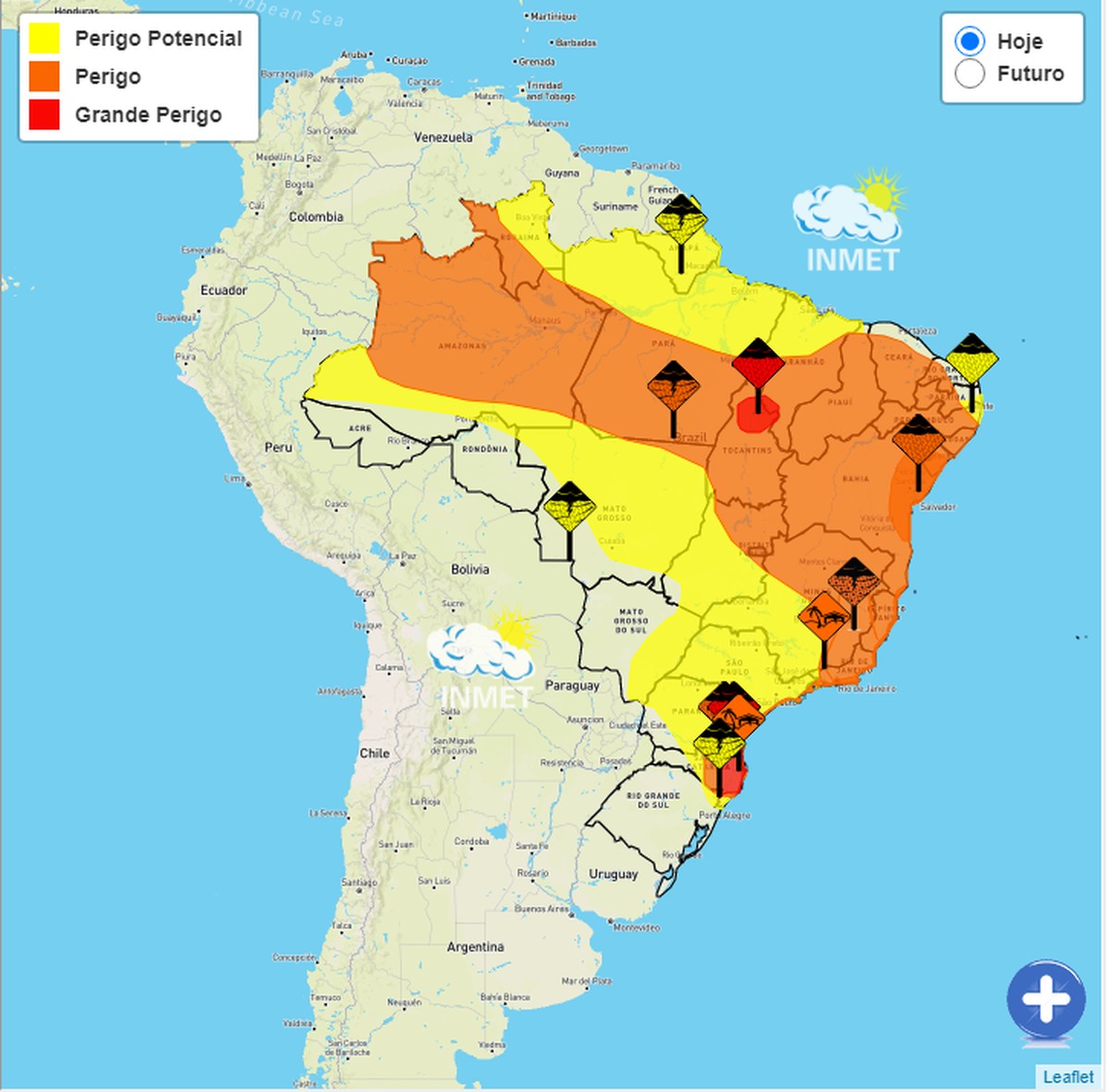 Inmet Emite Alerta Laranja De Perigo De Chuvas Para 23 Estados Cinco