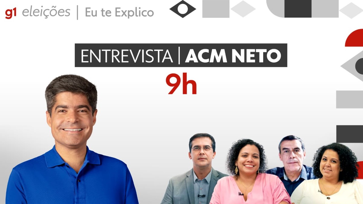 ACM Neto será o candidato ao governo da Bahia entrevistado nesta terça feira no podcast do g