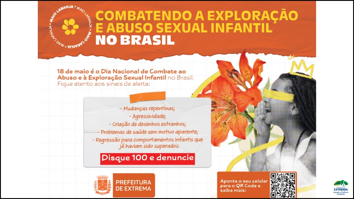 Extrema promove campanha Maio Laranja para combate à violência sexual Extrema Inovação G