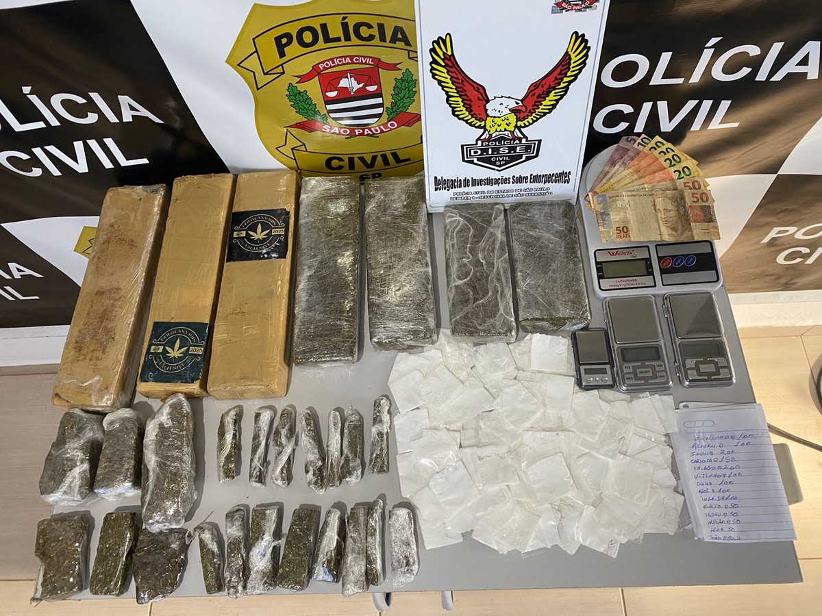 Homem é preso mais de kg de drogas em Caraguatatuba SP Vale do Paraíba e Região G