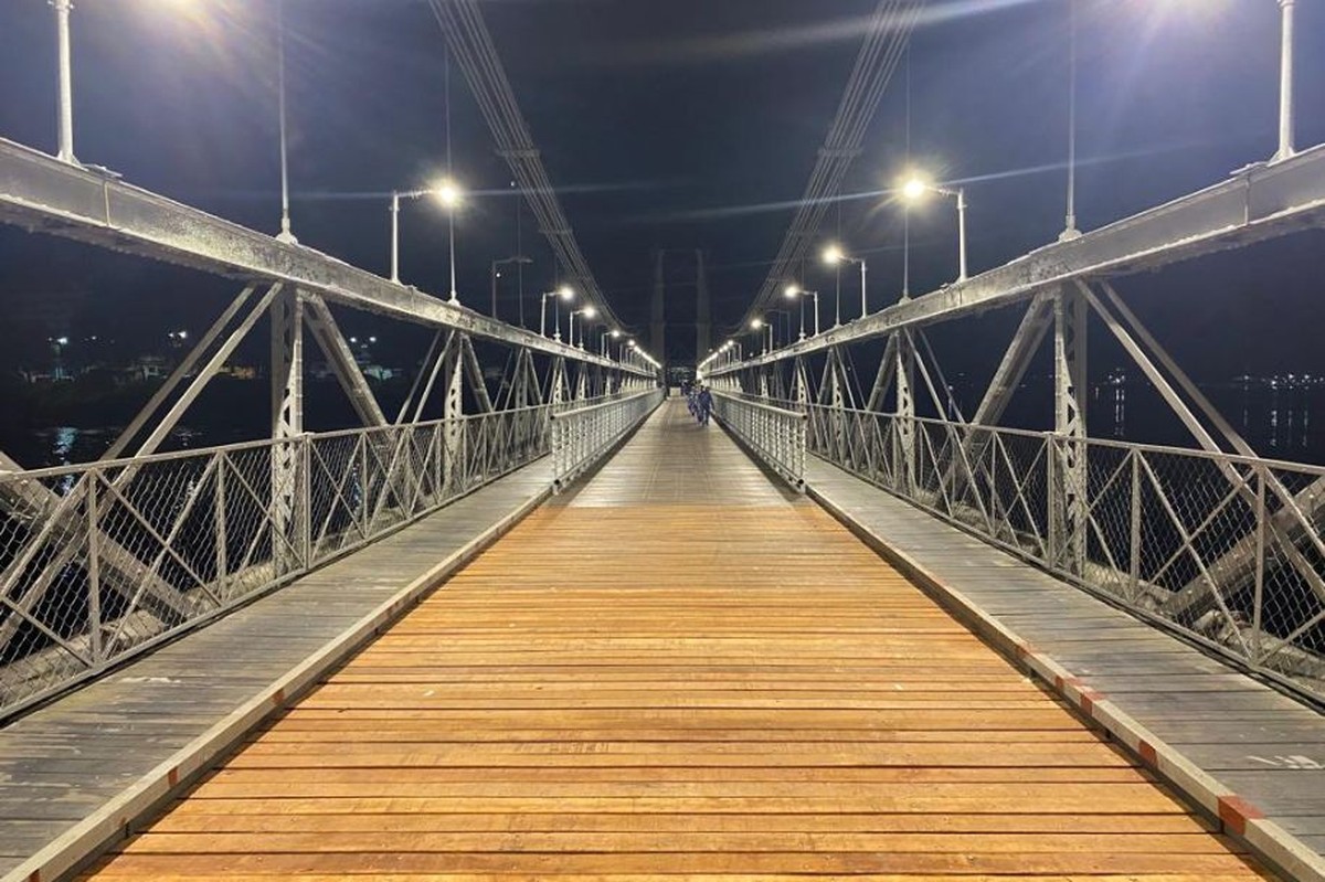 Ponte Pênsil em São Vicente é interditada para obras de restauração