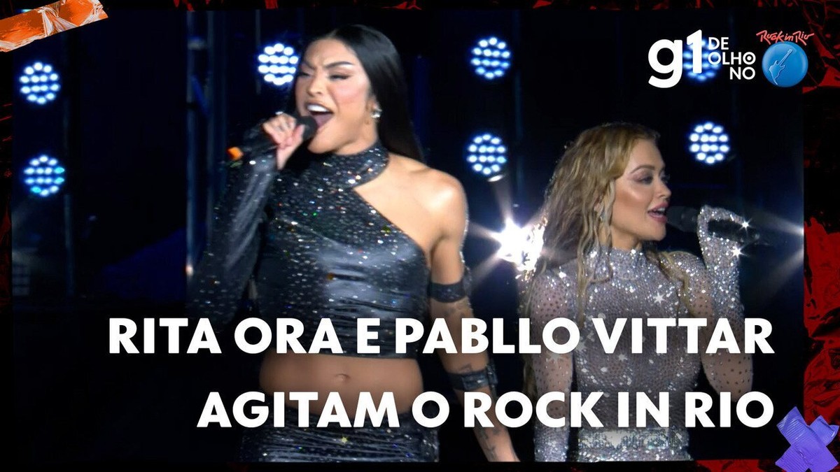 Rita Ora recebe Pabllo Vittar em show no Rock in Rio 2022 e dança Bola