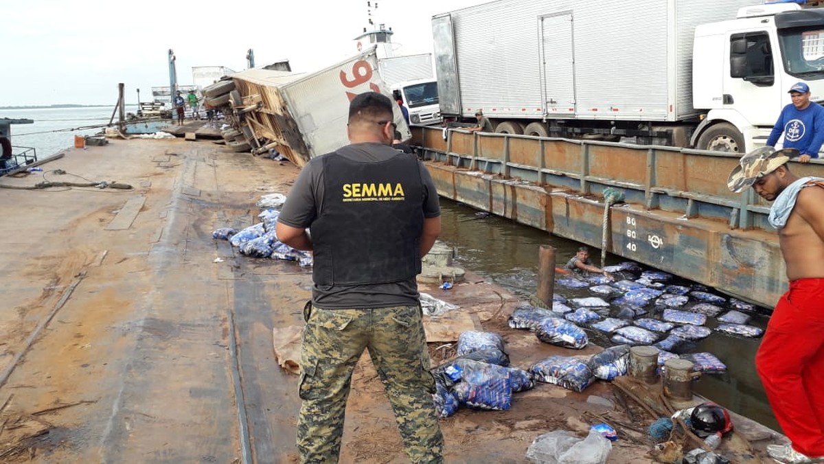 Semma notifica transportadora por vazamento de óleo no rio Tapajós em