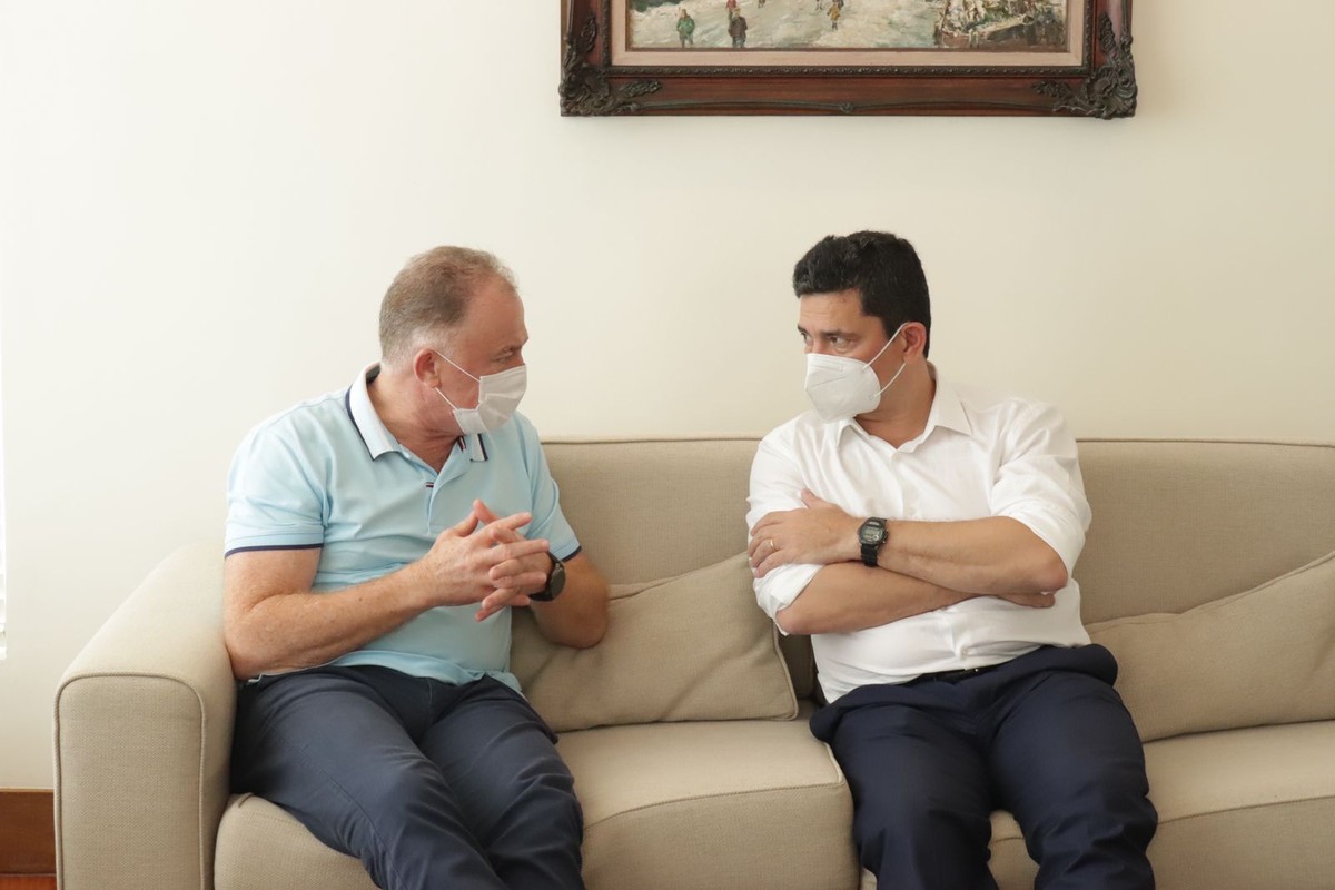 Sergio Moro Se Encontra Governador Do ES Renato Casagrande Do PSB