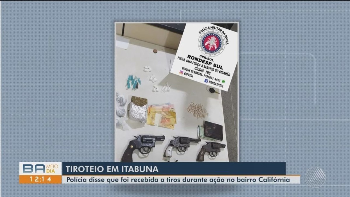 Duas pessoas são baleadas durante troca de tiros a polícia após