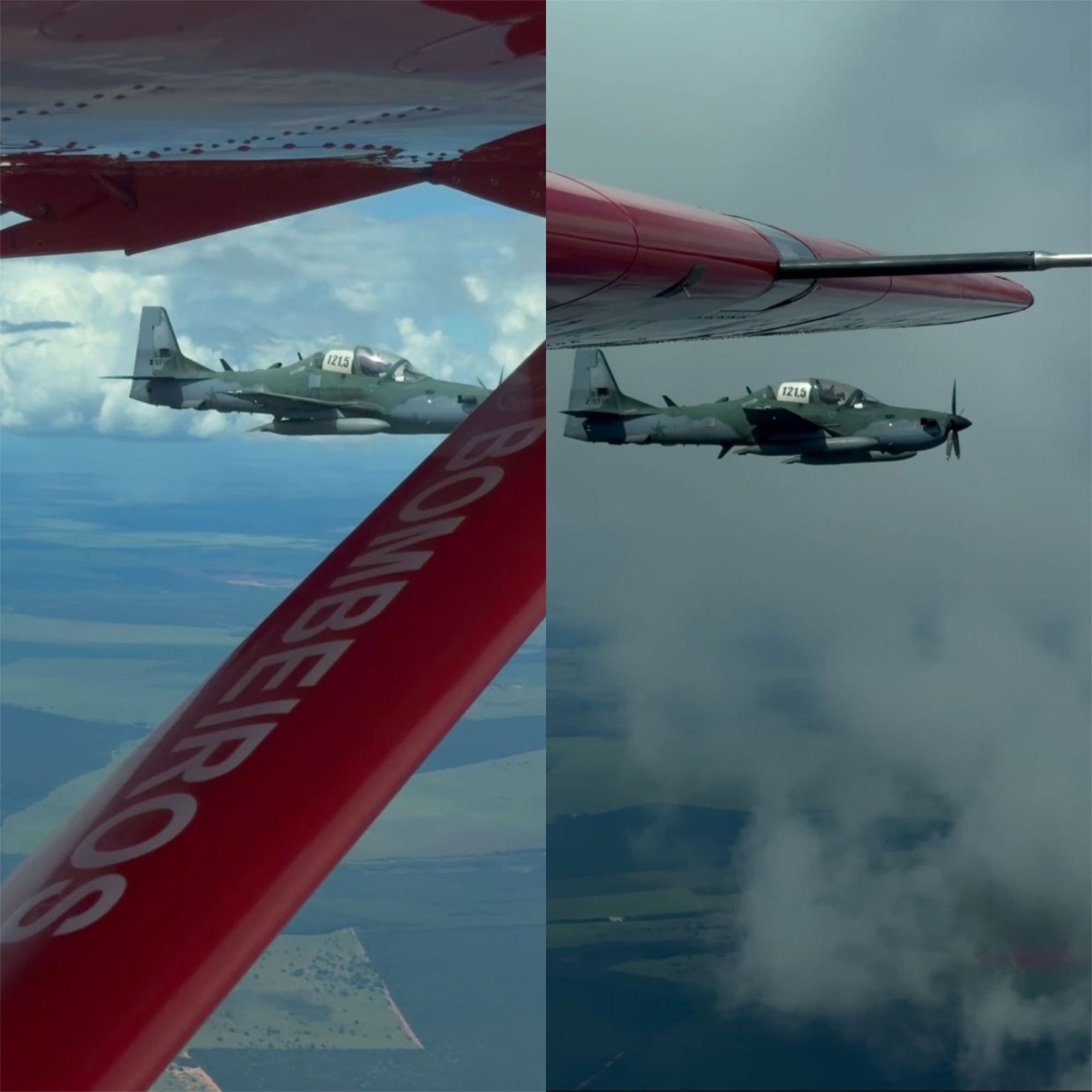 Piloto de RO grava aproximação de avião da FAB durante o voo | G1