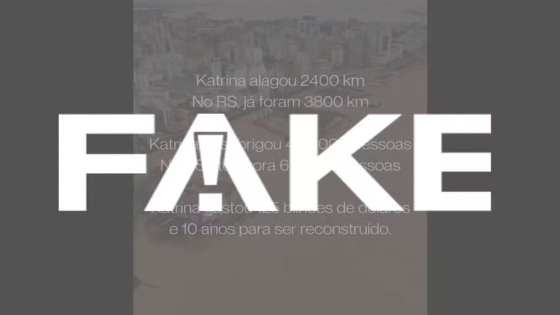 É #FAKE que temporais no RS tenham números similares ao da passagem do ...