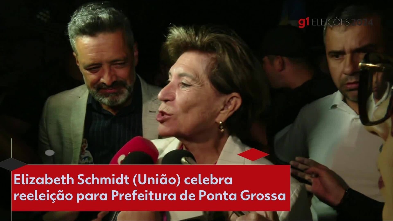 VÍDEO: Reeleita prefeita de Ponta Grossa, Elizabeth Schmidt (União) diz ...