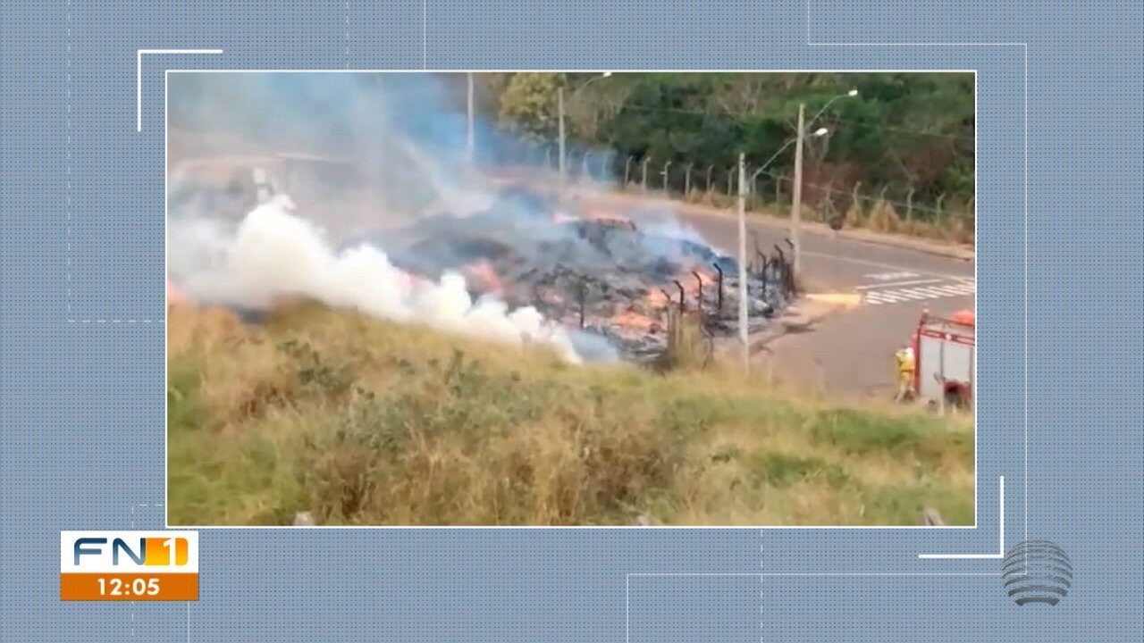 Incêndio atinge Ecoponto do Residencial Bongiovani, que fecha por tempo ...