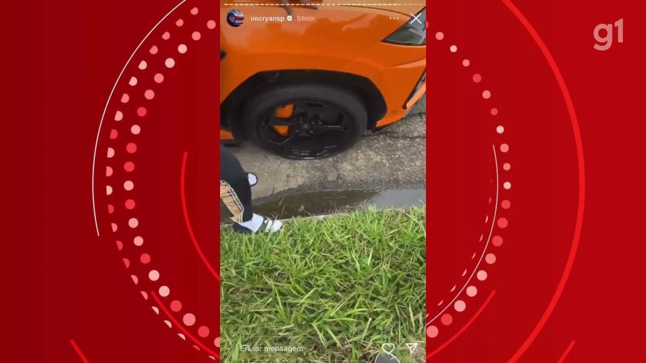 MC Ryan SP posta pneu de carro furado e atrai fãs em gramado às margens ...