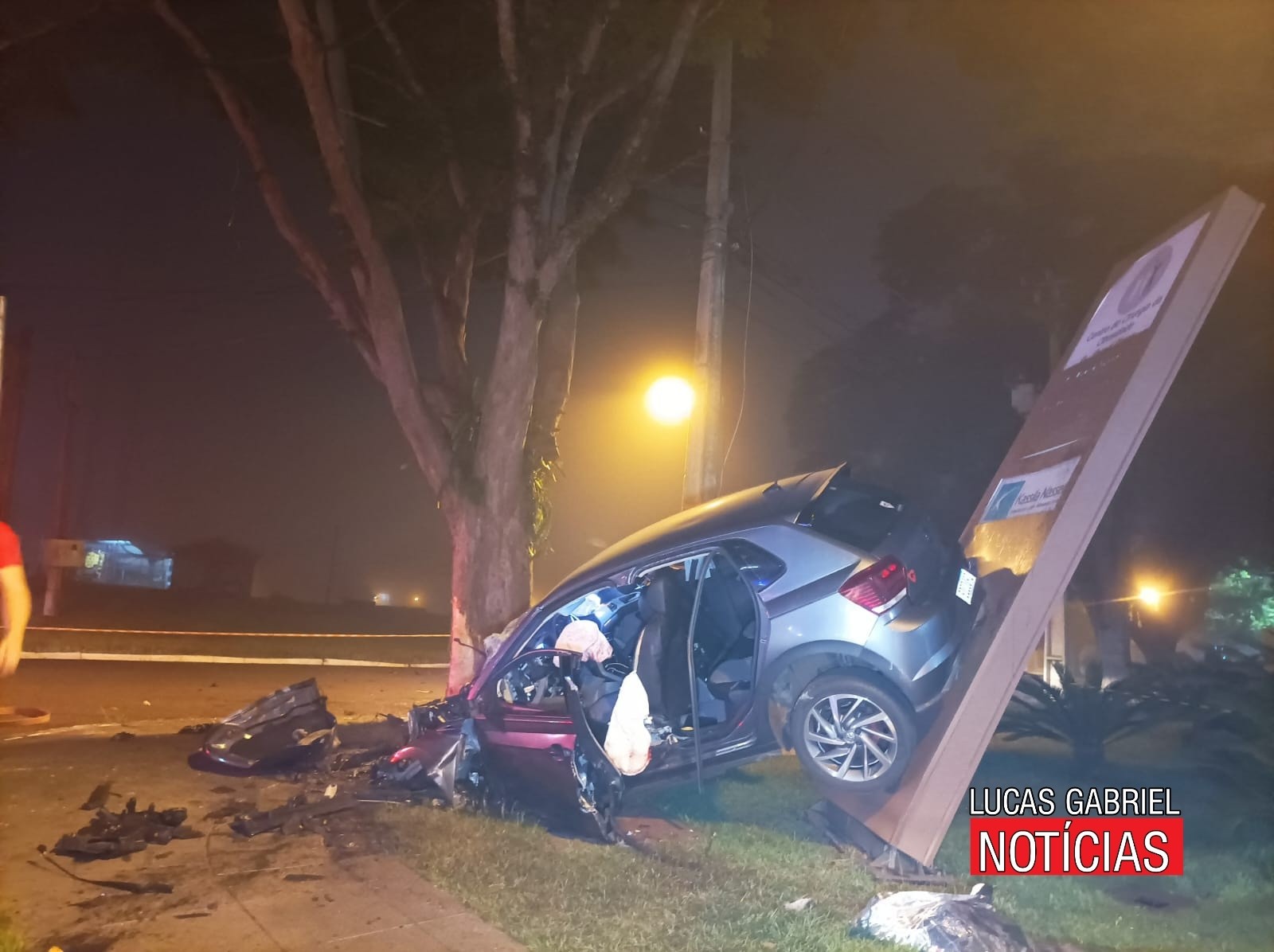 Homem morre após perder controle do veículo e bater contra árvore em ...