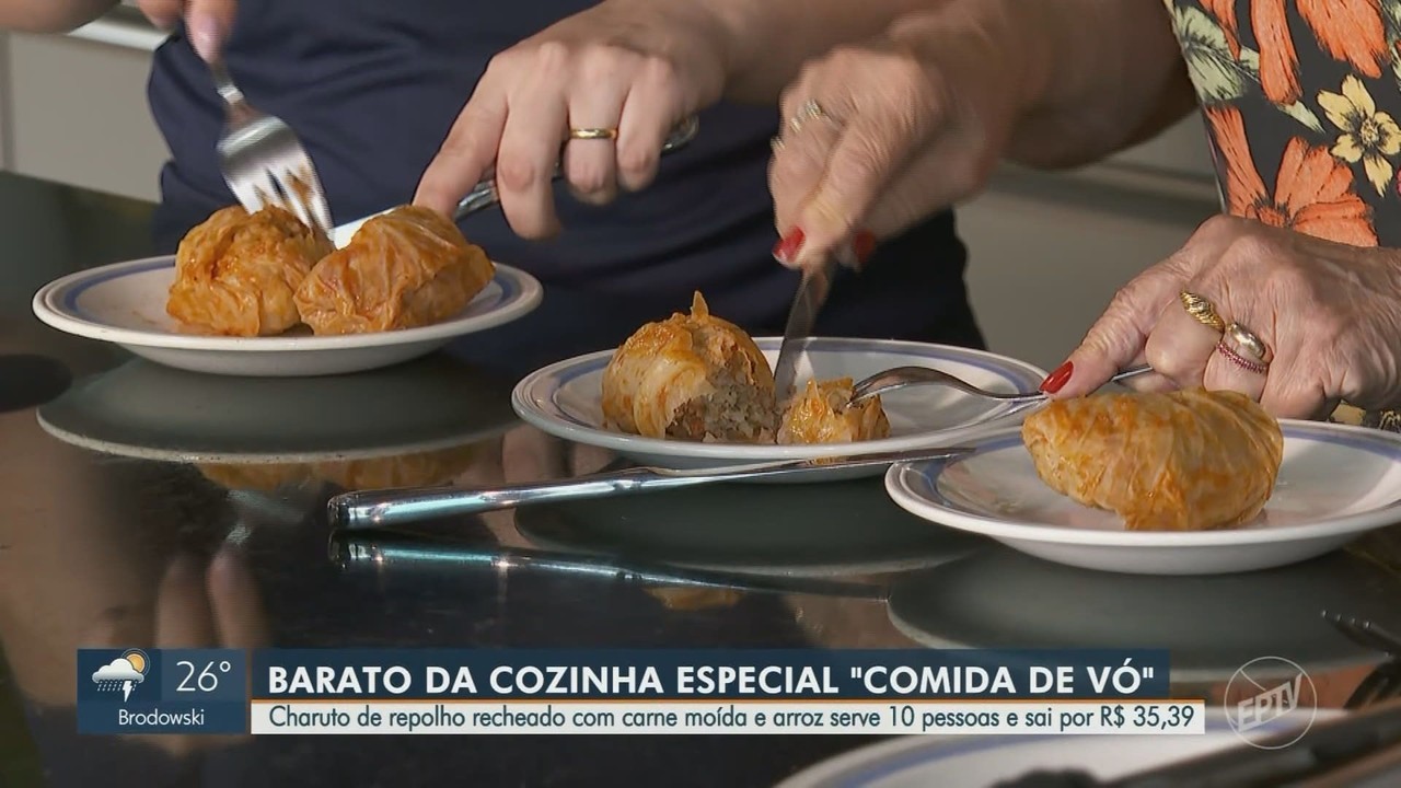 'Barato da Cozinha': aprenda a fazer charuto de repolho recheado de ...