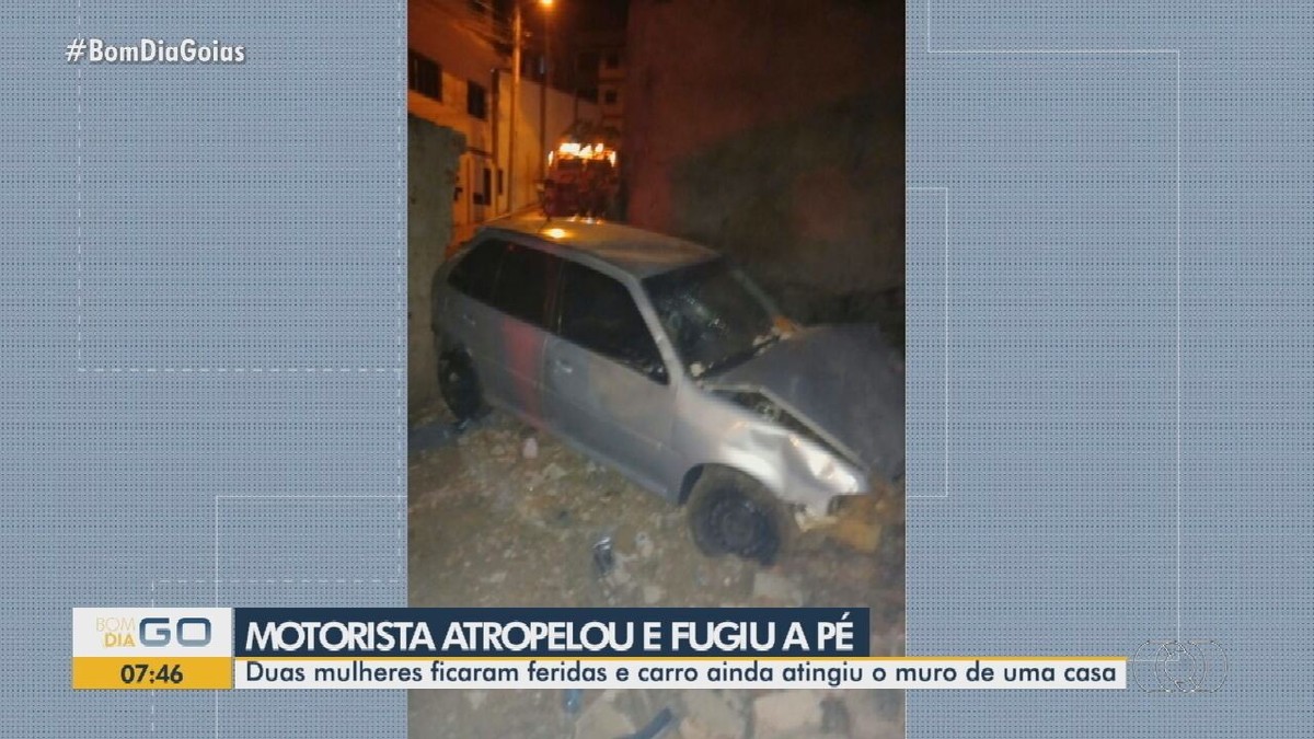 Motorista Atropela Duas Mulheres Em Calçada Derruba Muro De Casa E
