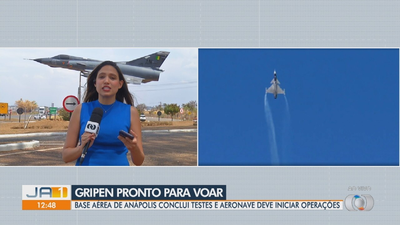 Novo Caça Gripen F-39 chega à Base Aérea de Anápolis | G1