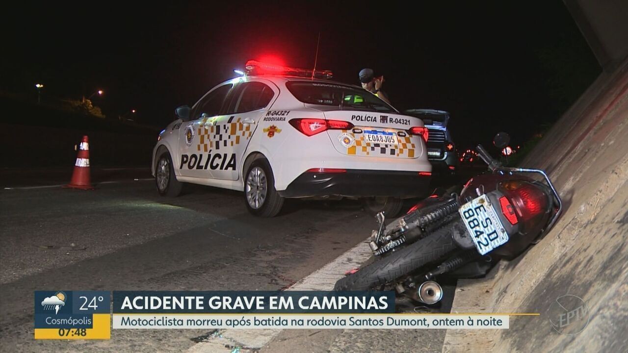 Motociclista morre após colisão com carro na Rodovia Santos Dumont, em Campinas