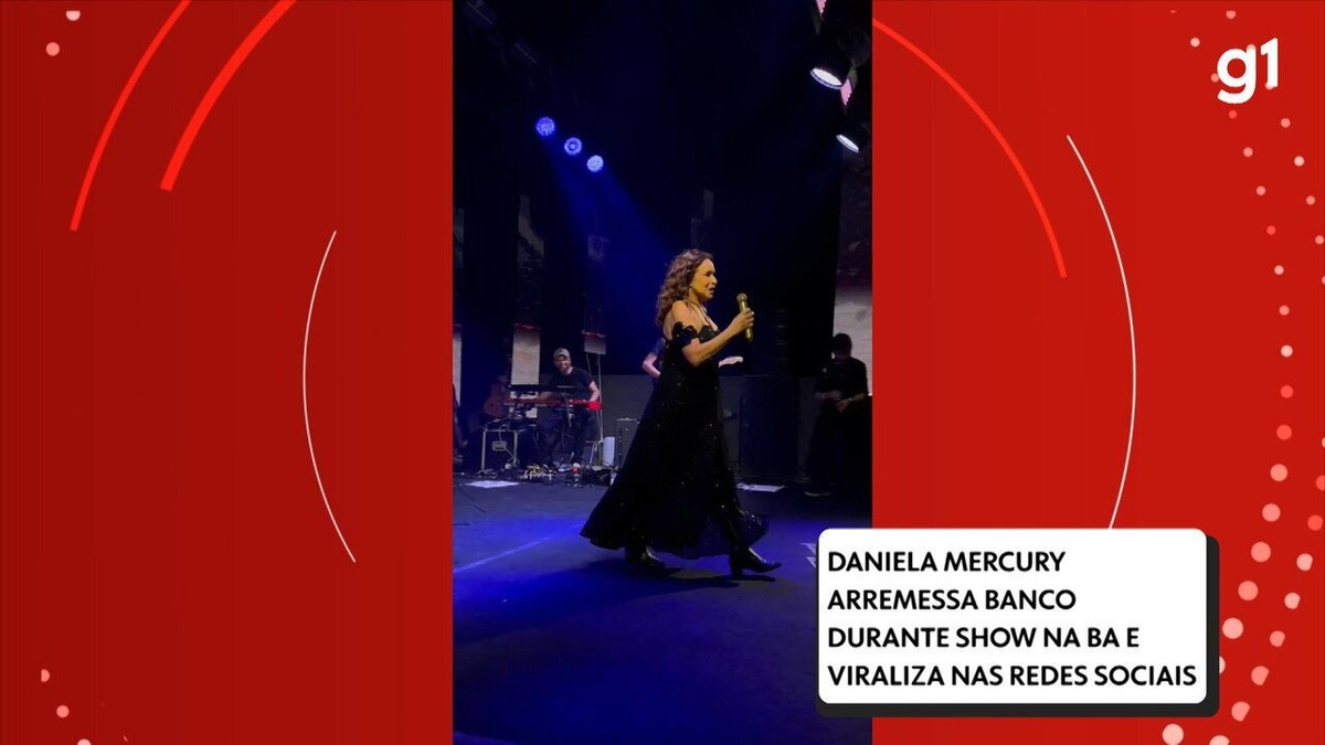 Daniela Mercury arremessa banco durante show na BA e viraliza nas redes ...