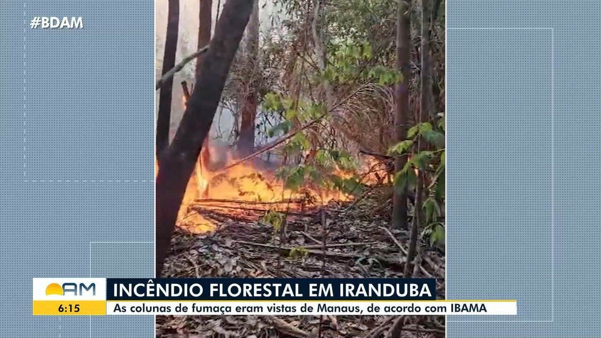 Incêndio atinge mais uma área de floresta em Iranduba, no AM | Amazonas ...