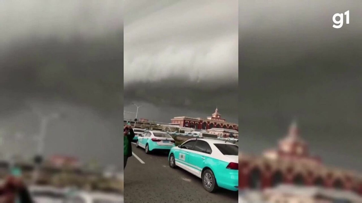 Fenômeno raro, 'supercélula' é registrada no noroeste da China; veja ...