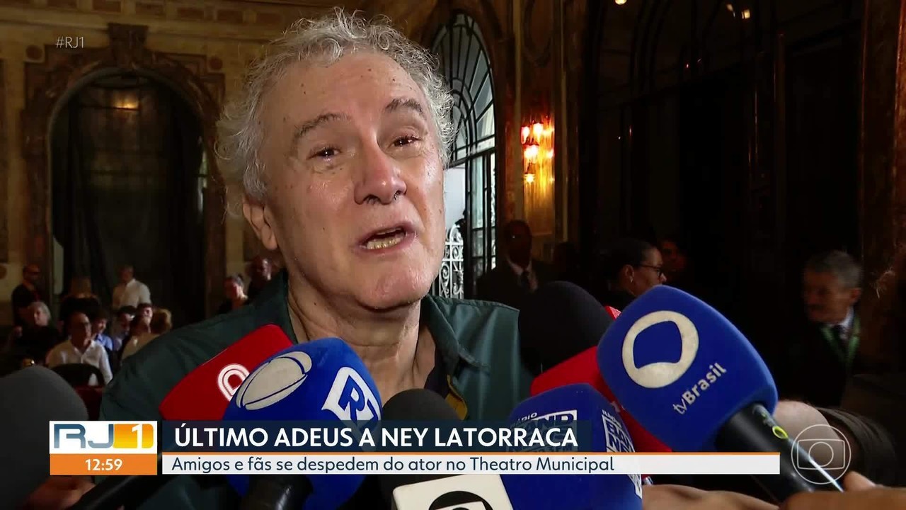 Despedida a Ney Latorraca: 'Fez uma passagem tranquila', diz marido em velório no Municipal | G1