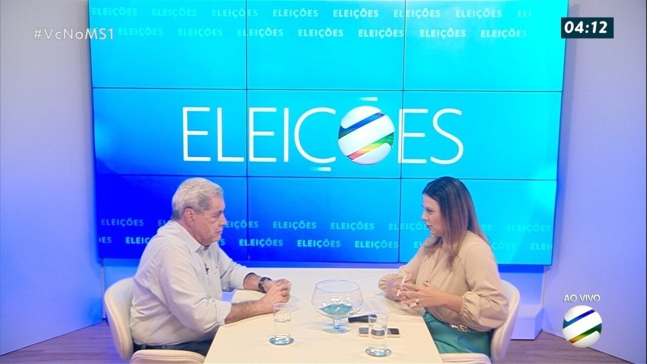 André Puccinelli, candidato ao governo de MS, é entrevistado na TV ...