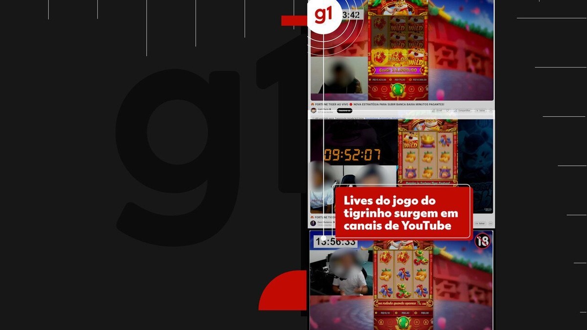 Lives de Fortune Tiger, o jogo do tigrinho, surgem em canais de YouTube ...