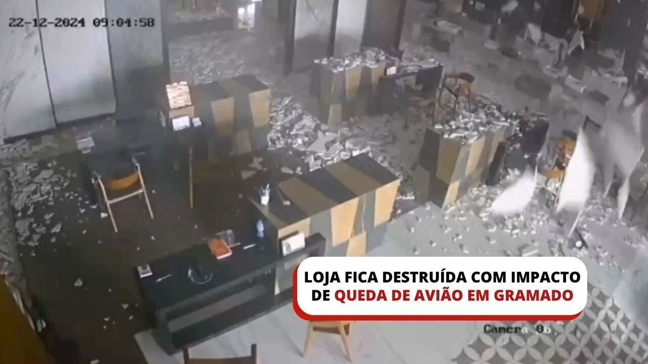 VÍDEO: Loja vizinha a local do acidente fica destruída com impacto de ...