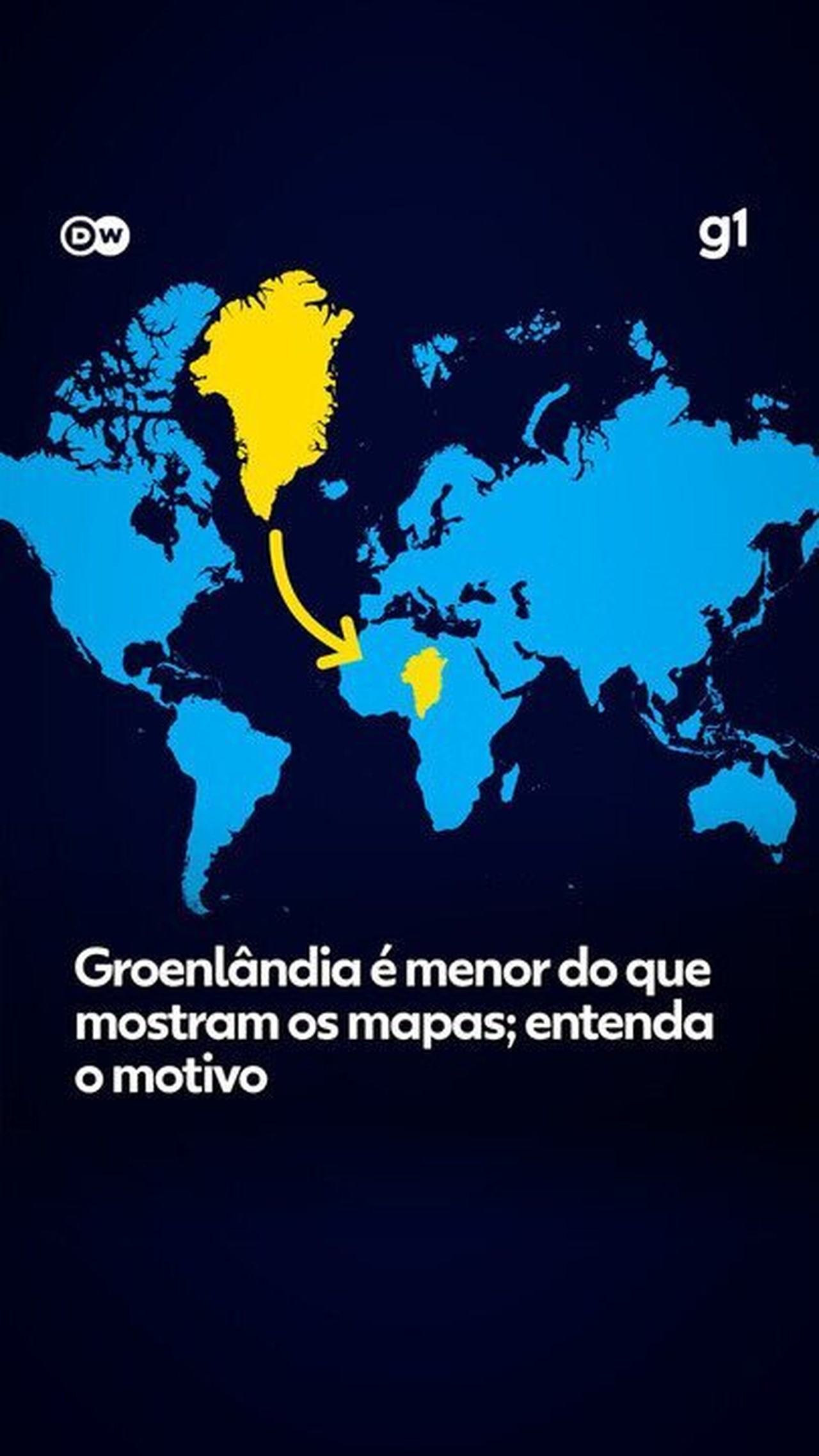Groenlândia é menor do que mostram os mapas | G1