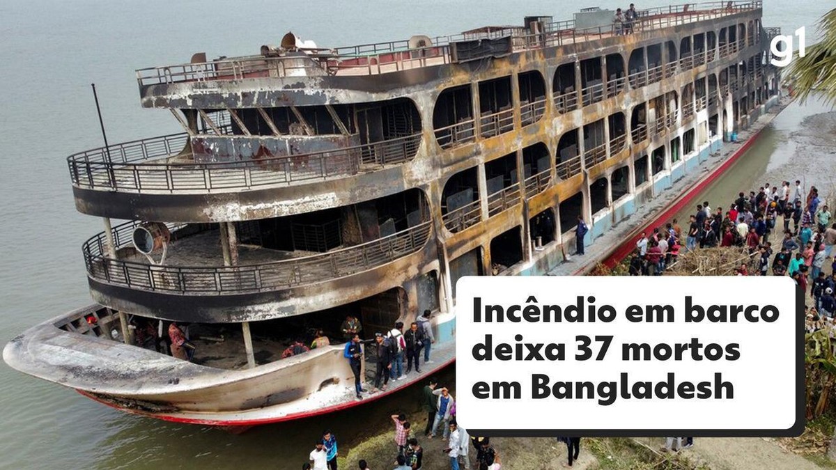 Incêndio em barco deixa 37 mortos em Bangladesh | Mundo | G1
