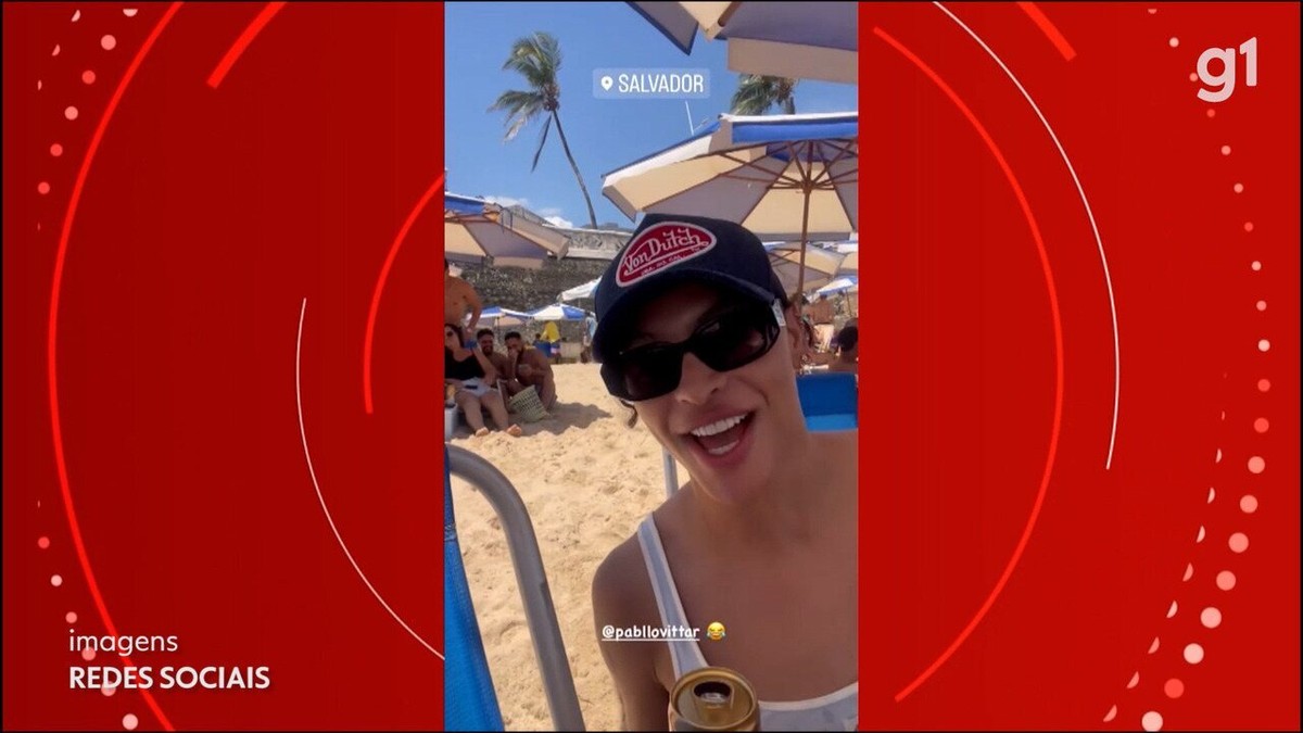 Em Salvador, Pabllo Vittar curte praia do Porto da Barra com amigos e atende fãs | Verão | G1