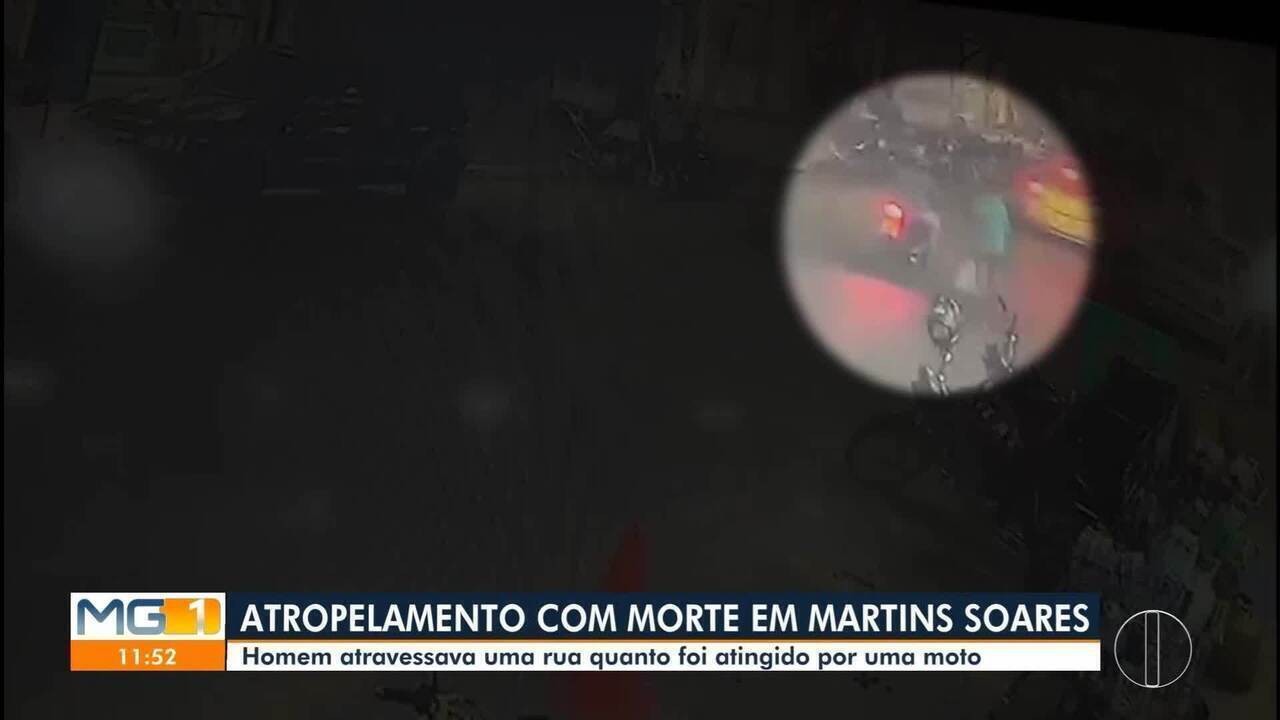 Idoso morre ao ser atropelado por moto enquanto atravessava avenida; VÍDEO | Vales de Minas ...