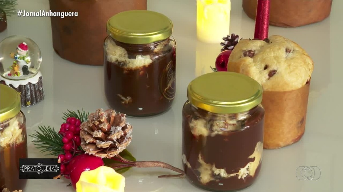 Aprenda a receita de chocotone no pote trufado com café | Prato do Dia | G1