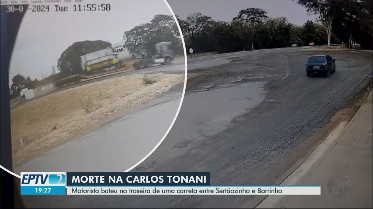 Motorista morre ao bater na traseira de carreta próximo à Sertãozinho, SP | Ribeirão Preto e ...