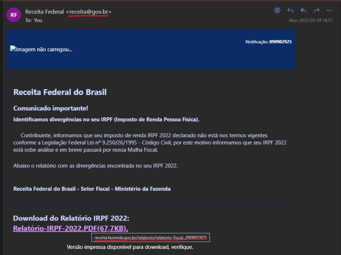 IR: Receita alerta para golpe com e-mail falso do governo sobre erro na ...