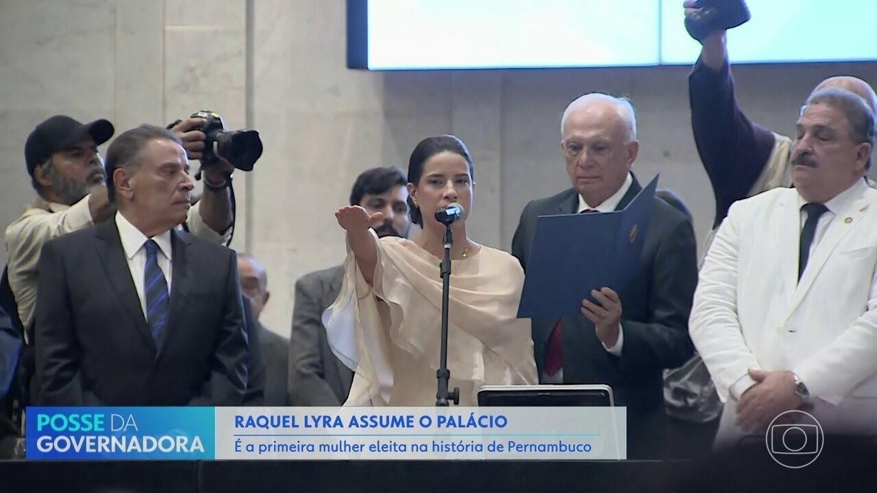 Raquel Lyra toma posse como primeira governadora de PE, se compromete a ...