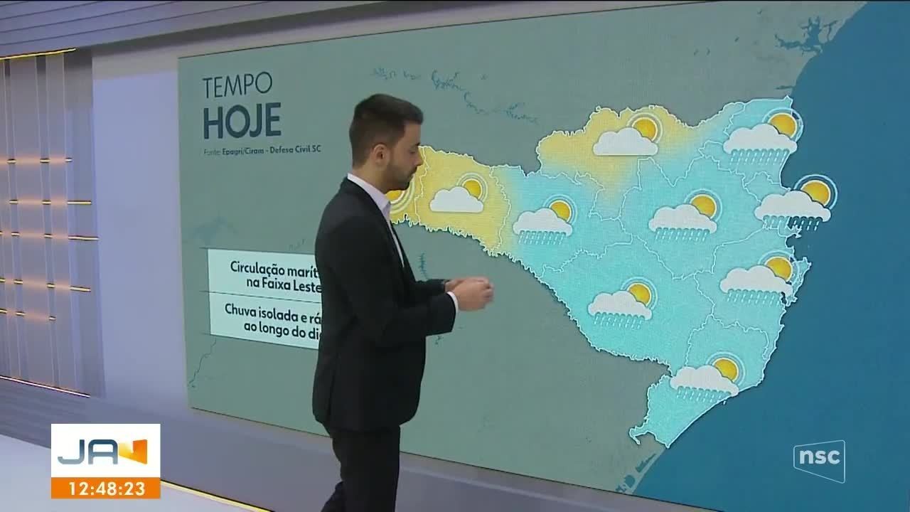 Semana em SC começa com ciclone no mar, tem sol entre nuvens e termina ...