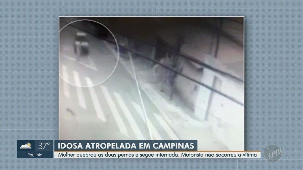 Motorista atropela idosa de 78 anos e foge sem prestar socorro em Campinas; VÍDEO | Campinas e ...