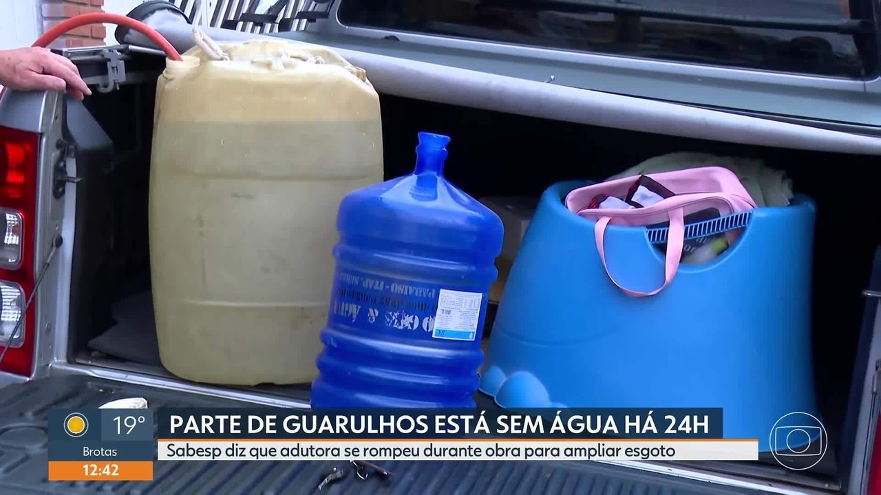 Sabesp diz ter regularizado 95% do abastecimento de água em Guarulhos ...