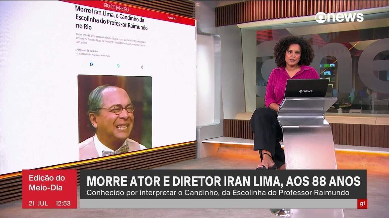 Morre Iran Lima, o Candinho da Escolinha do Professor Raimundo, no Rio | G1