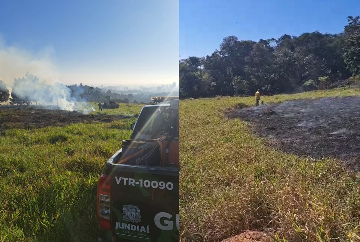 Queimada Atinge Pasto E Mobiliza Equipes De Combate A Incêndios Em