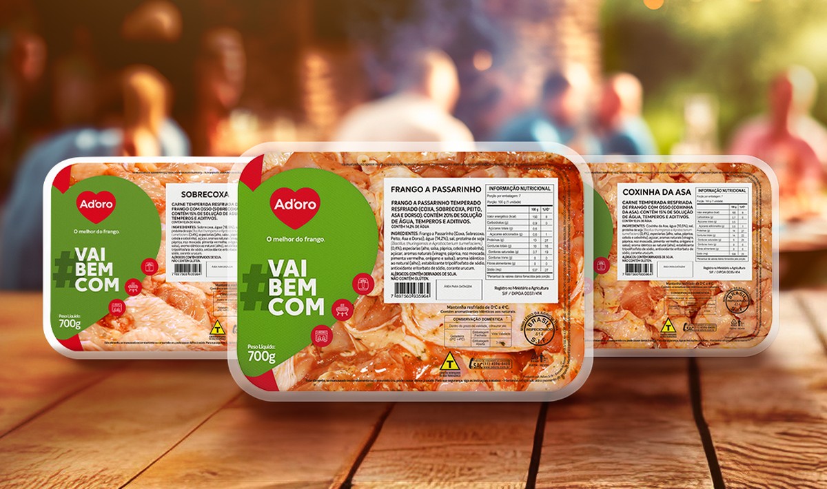 Ad'oro expande linha de cortes de frango temperados com embalagens ...