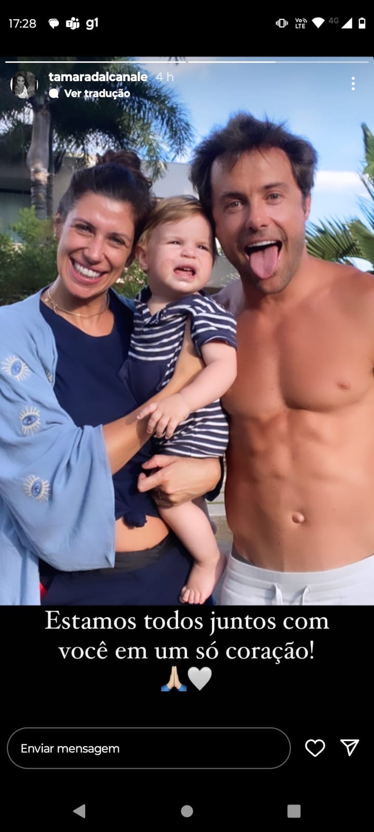 'Juntos com você em um só coração', diz mulher de Kayky | Rio de ...