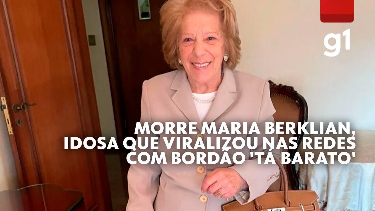 Morre Maria Berklian, idosa que viralizou com bordão 'tá barato' | G1
