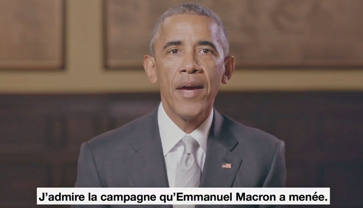 Em vídeo, Barack Obama declara apoio a Emmanuel Macron na França ...