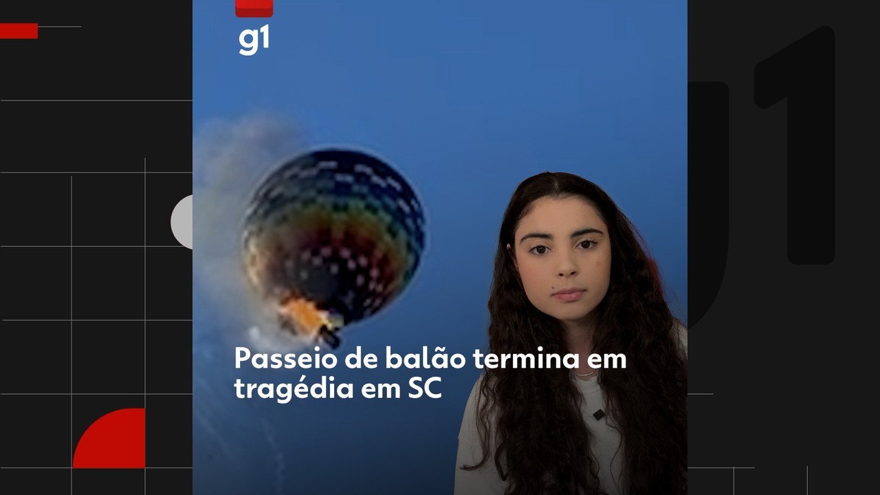 Veja como era o passeio em balão que caiu em SC | G1