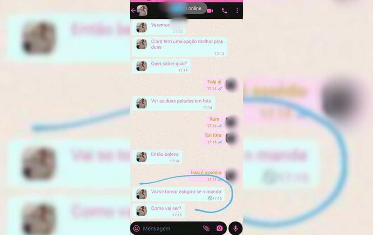 Print Mostra Que Jovem Preso Suspeito De Estuprar Adolescente Ameaçava