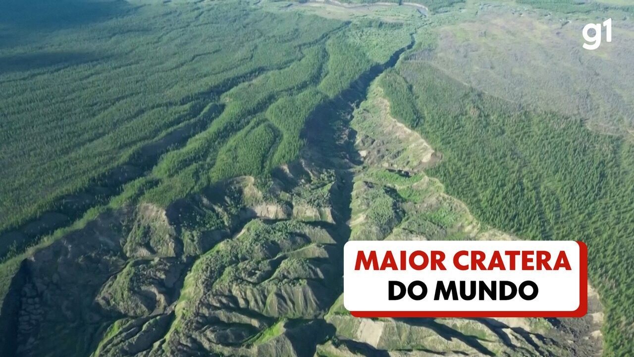 Imagens revelam detalhes da maior cratera do mundo formada por ...