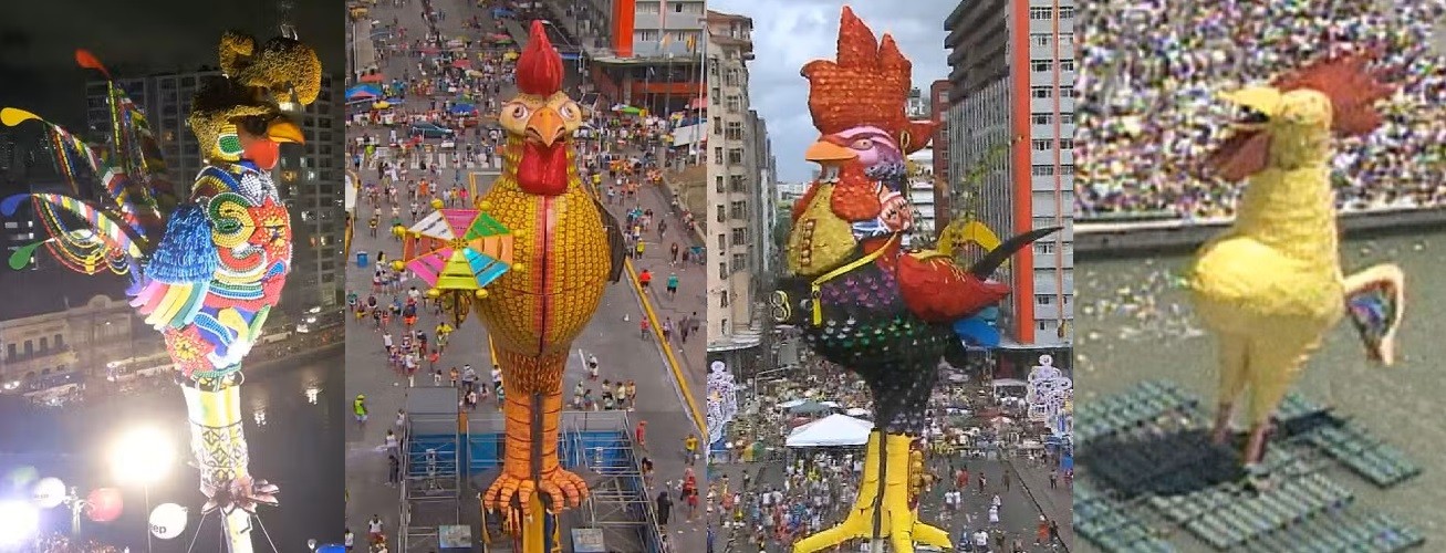 Enquete: relembre todas as edições do Galo Gigante do carnaval do ...