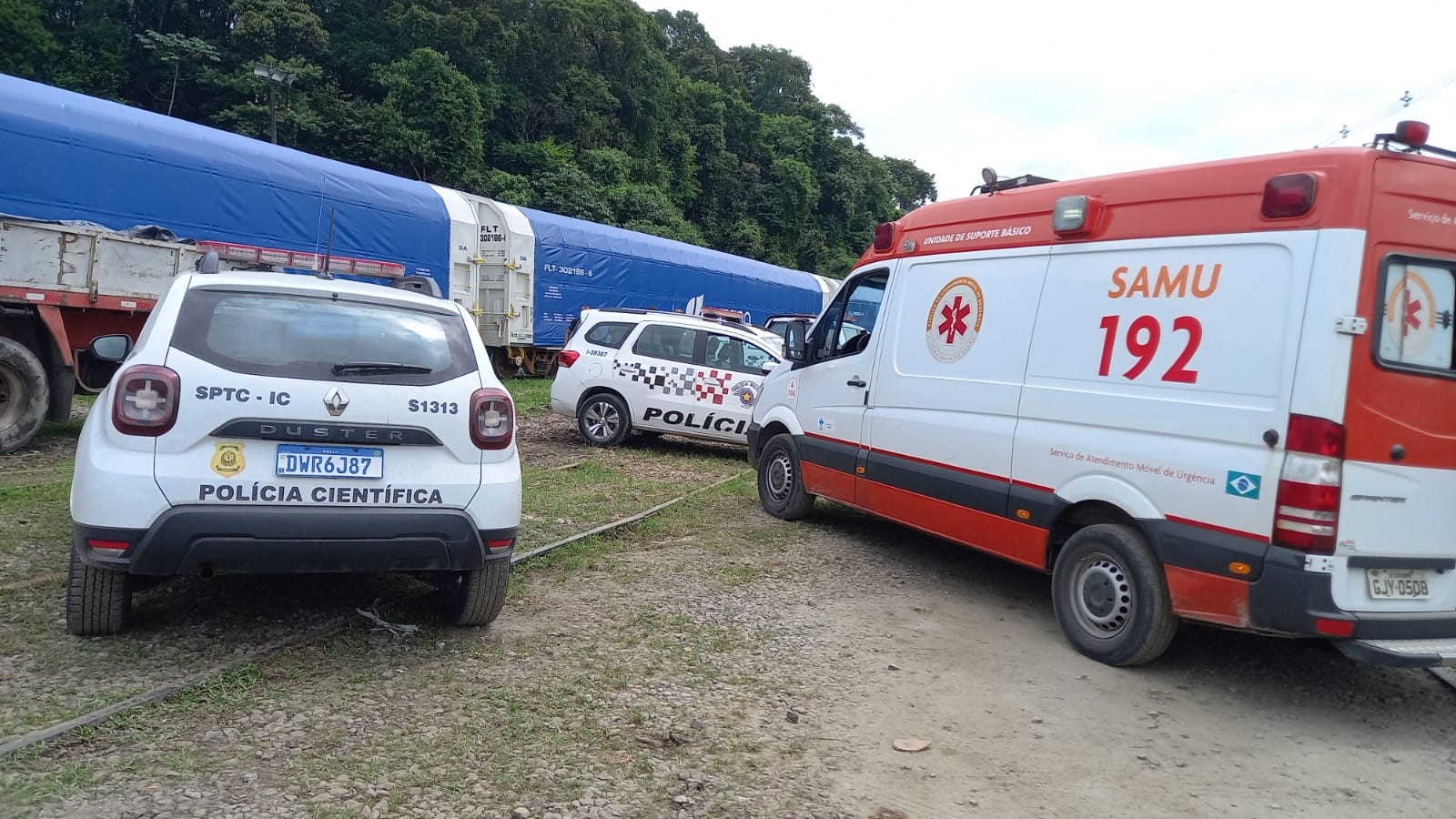 Homem morre após ser atropelado por trem e ter a perna dilacerada em São Vicente, SP | Santos e ...