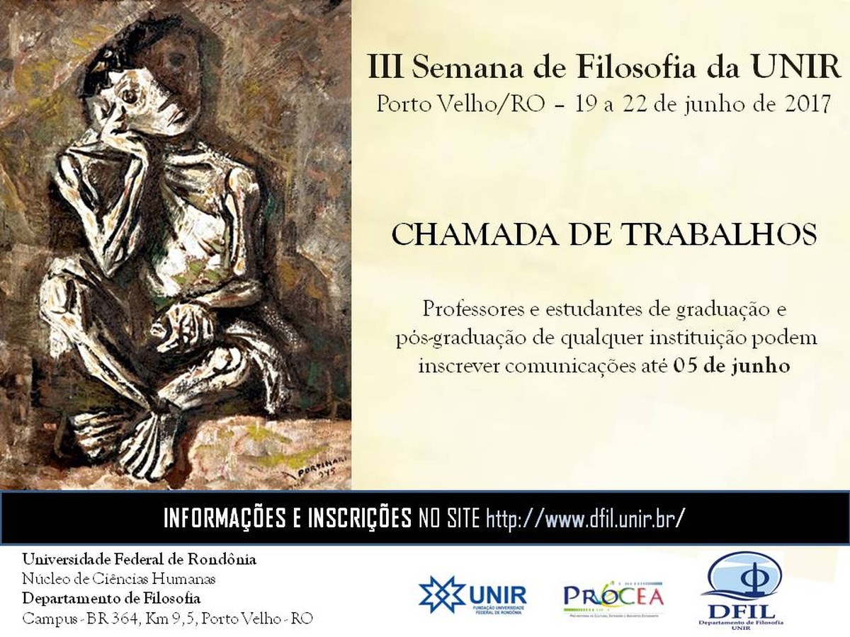 Unir abre inscrições para a 'III Semana de Filosofia' em Porto Velho ...