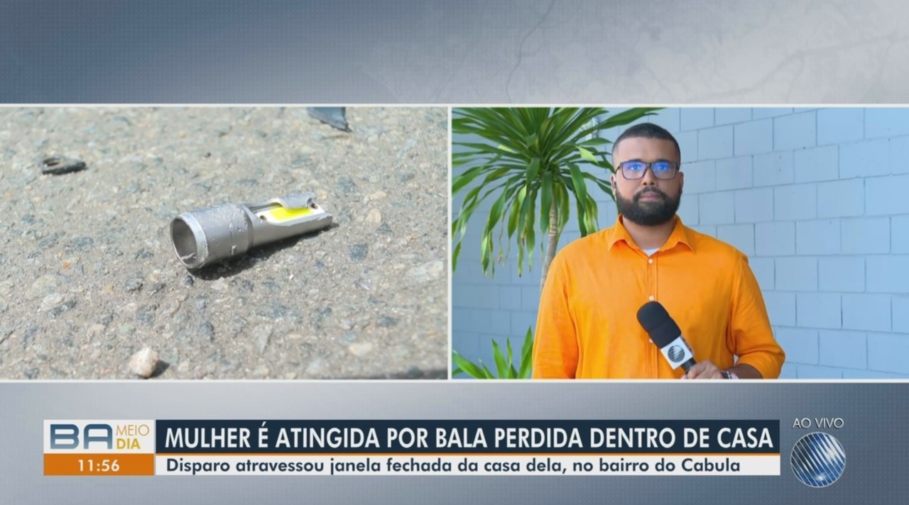 Mulher é vítima de bala perdida enquanto assistia televisão em Salvador ...